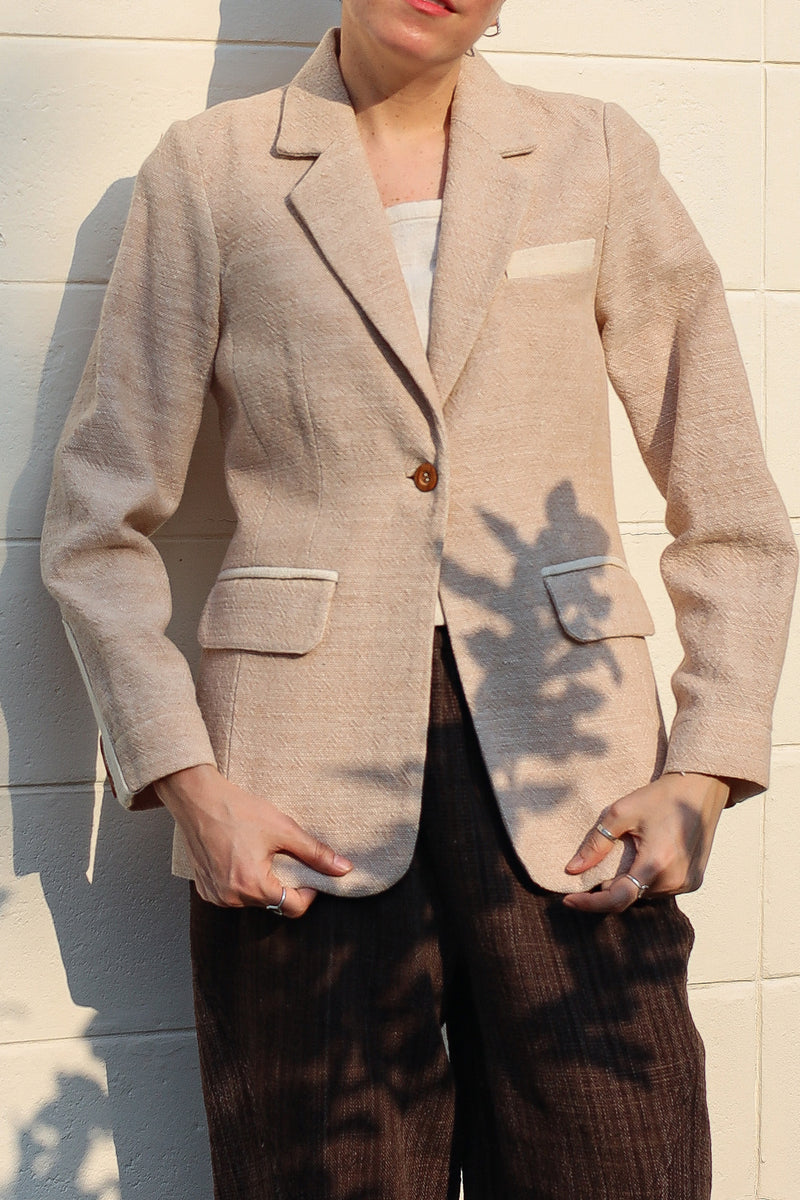 Women's Relaxed-fit Blazer (Pre-order)' – folkcharm_shop