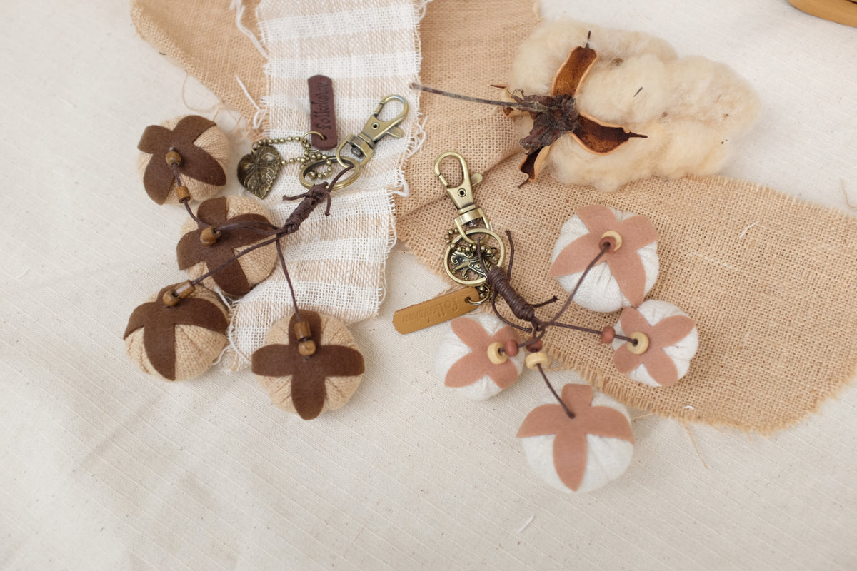 Cotton Flower Bagcharm – folkcharm_shop